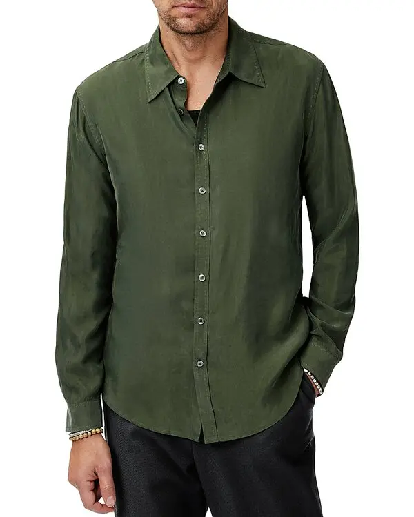 John Varvatos Martin Button Shirt - Moss