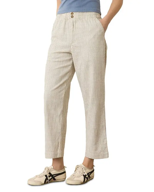 Marine Layer Elle Pull-on Pants - Cream/shadow Stripe