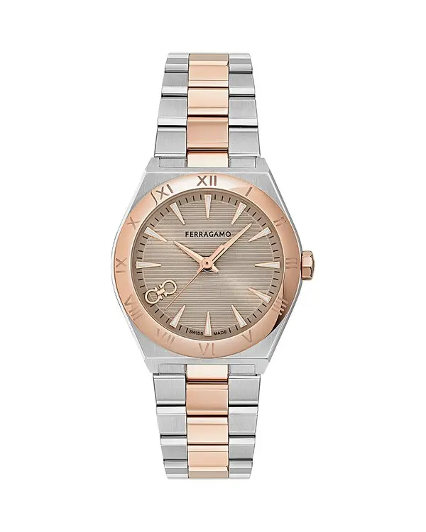 FERRAGAMO Vega Upper East Watch - Gray/two Tone