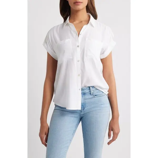 BEACHLUNCHLOUNGE Delta Short Sleeve Button-up Shirt