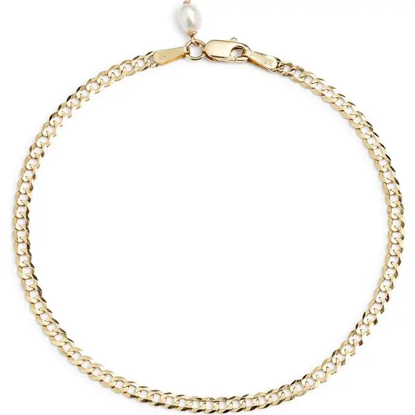 POPPY FINCH 14k Gold Curb Chain Bracelet