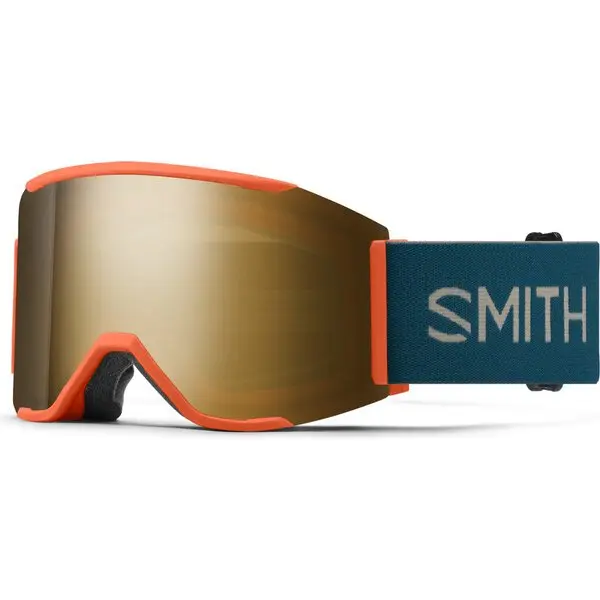 SMITH Squad Mag™ Low Bridge Snow Goggles - Rust /sun Black Gold Mirror