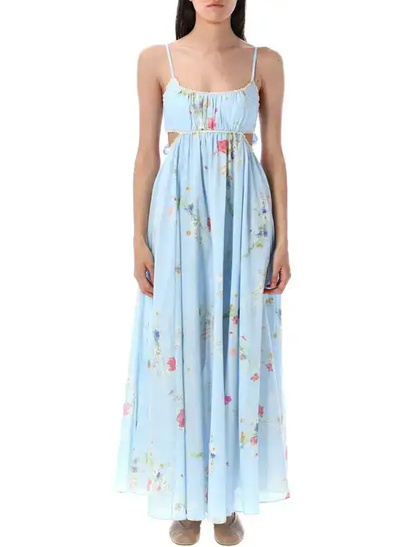 Buy Zimmermann Dresses - Light Blue Floral At 45% Off | Editorialist