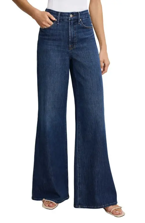 Good American Soft-tech Good Waist Palazzo Jeans