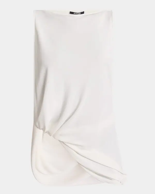 Jacquemus Peplo Cutout Tank Top - White