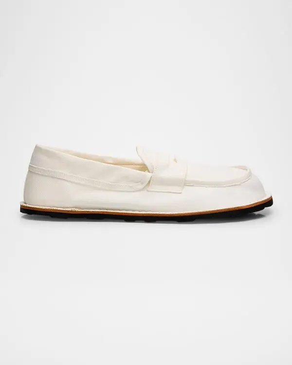 Moschino Canvas Moc-toe Penny Loafers