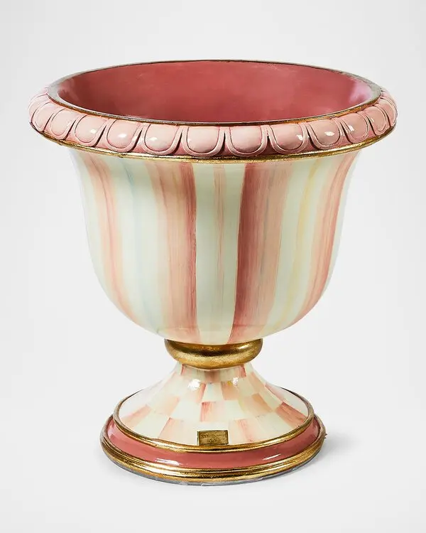 MACKENZIE-CHILDS Rosy Stripe Urn - One-color