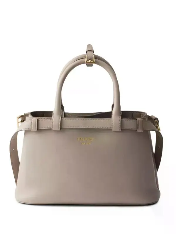 Prada Small Buckle Tote Bag - Neutrals