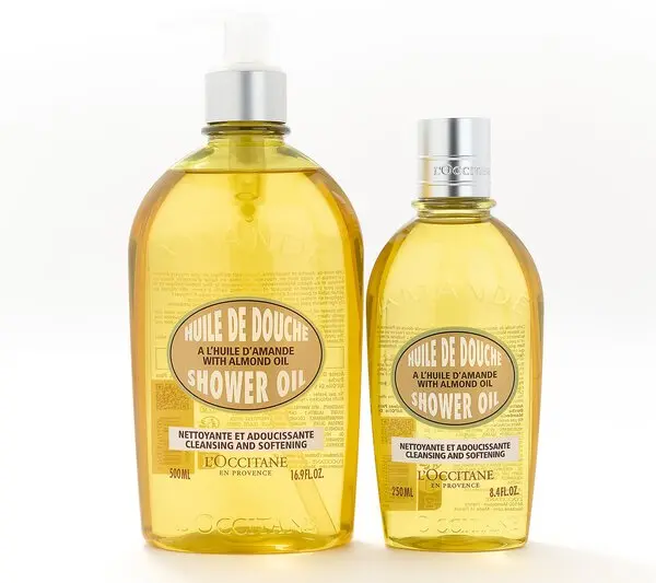L'OCCITANE Silky Smooth Almond Shower Oil 2pc Set