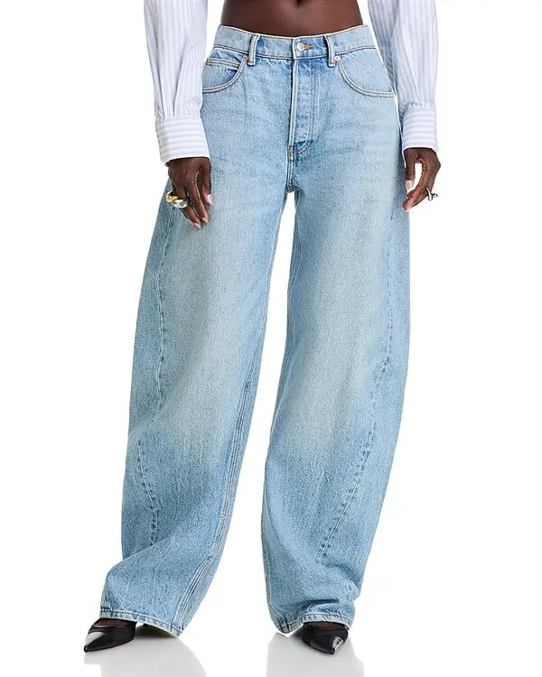 Alexander Wang High Rise Barrel Jeans