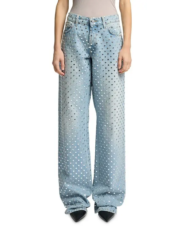 7 For All Mankind Straight Trouser High-rise Jeans