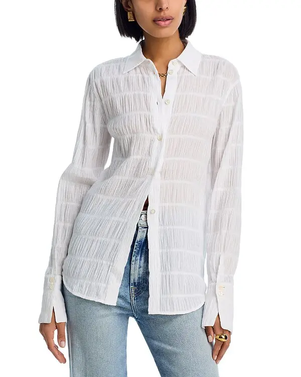 FRAME The Smocked Shirt
