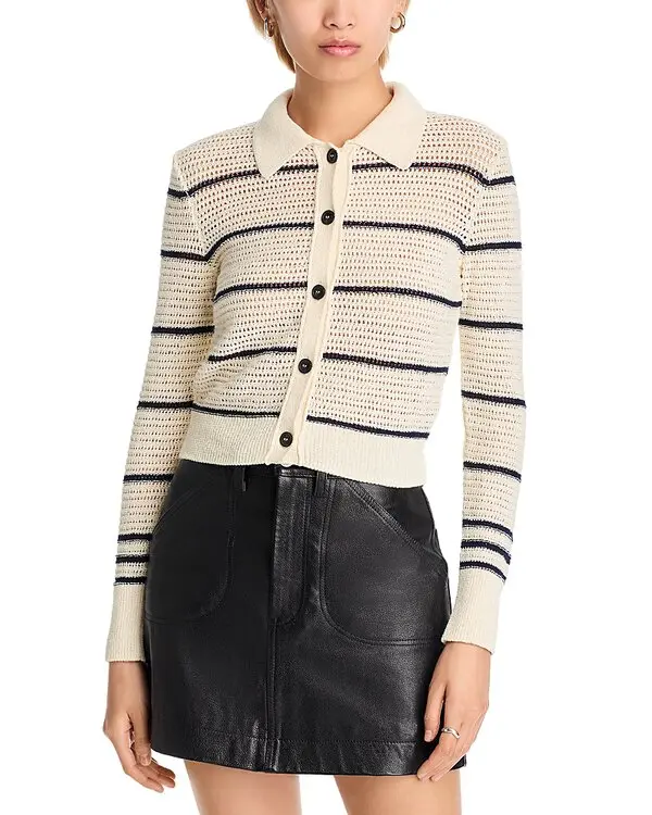 FRAME The Shrunken Cardigan - Cream Mult