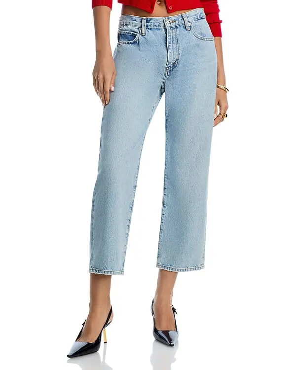 FRAME The Hang High-rise Ankle Straight Jeans
