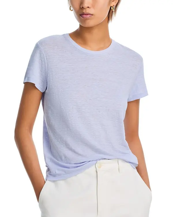 FRAME The Linen Baby Tee - Light Chambray