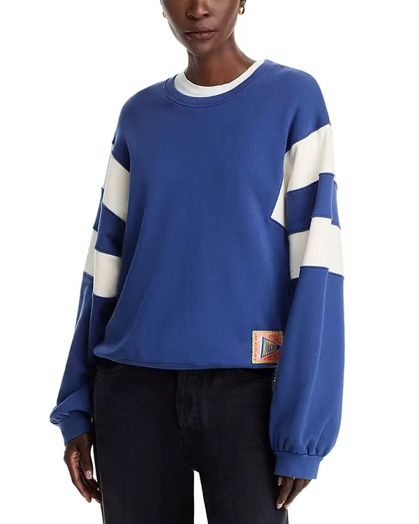 MOTHER The Drop Square Inset Sweatshirt - Solid