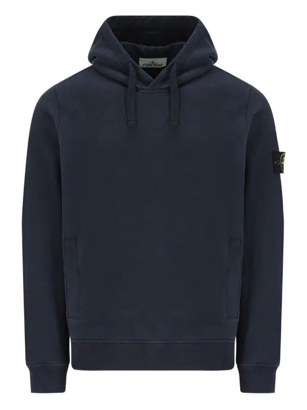 Stone Island Hooded Sweatshirt - Blue