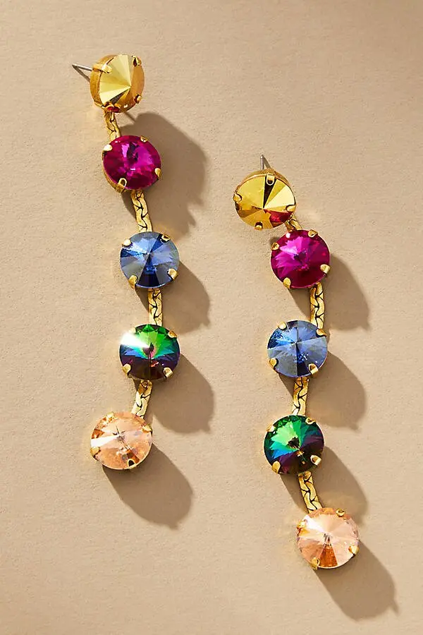 TOVA Domi Crystal Drop Earrings