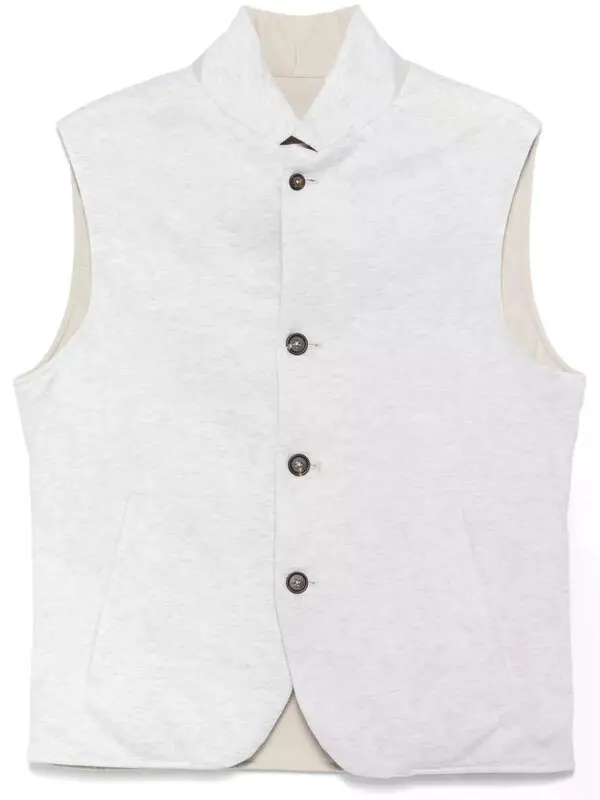 Eleventy Reversible Gilet - Grey