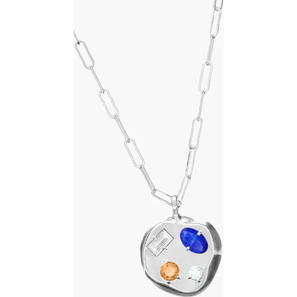 BIRTHDATE CO. The April Birthdate Pendant - April 24th - Silver