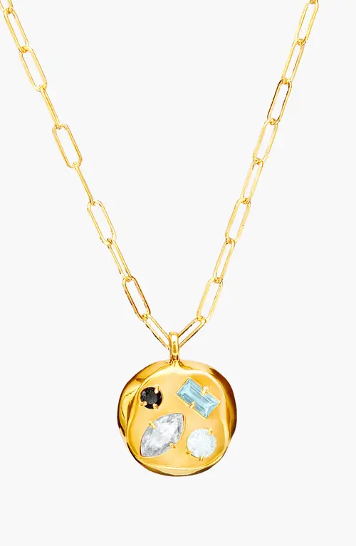 BIRTHDATE CO. The April Birthdate Pendant - April 30th - Gold