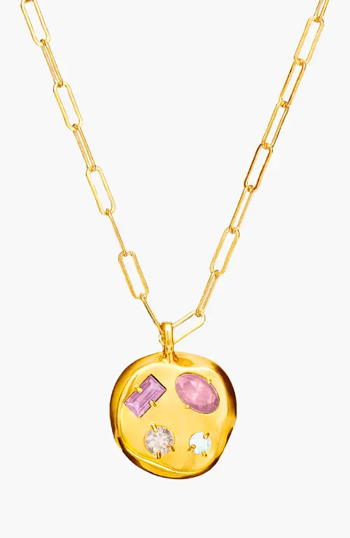 BIRTHDATE CO. The June Birthdate Pendant - June 29th - Gold