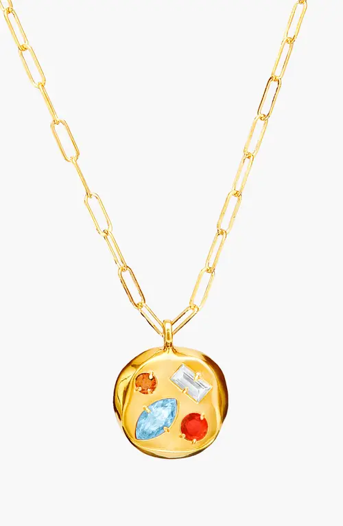 BIRTHDATE CO. The March Birthdate Pendant - March 25th - Gold