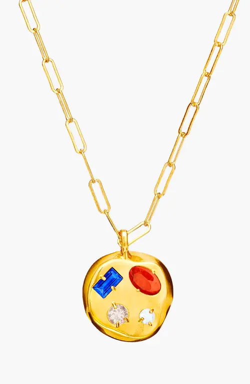 BIRTHDATE CO. September Pendant Necklace - September 29th - Gold