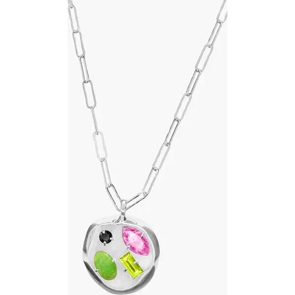 BIRTHDATE CO. October Birthdate Pendant - October 3rd - Silver