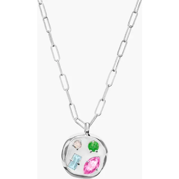 BIRTHDATE CO. October Birthdate Pendant - October 7th - Silver