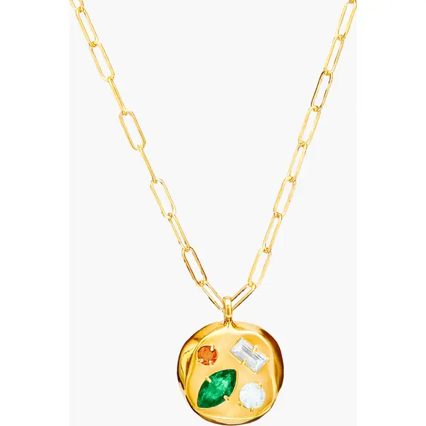 BIRTHDATE CO. The May Birthdate Pendant - May 10th - Gold