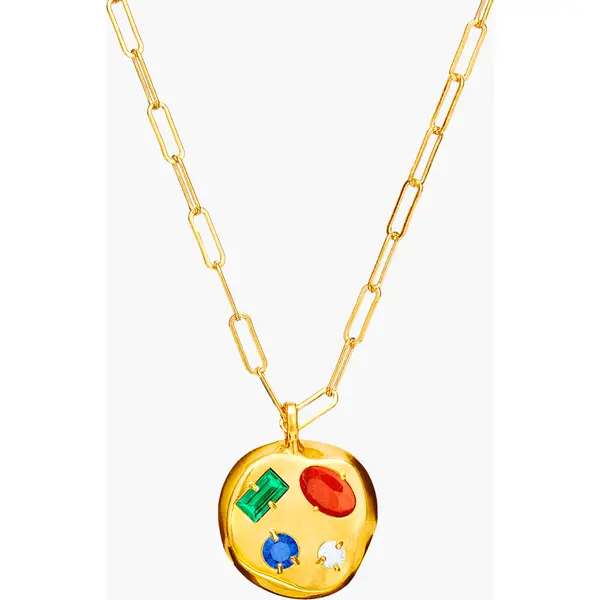 BIRTHDATE CO. The May Birthdate Pendant - May 14th - Gold