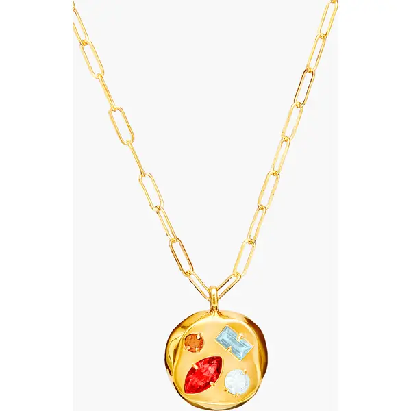 BIRTHDATE CO. The January Birthdate Pendant - January 25th - Gold