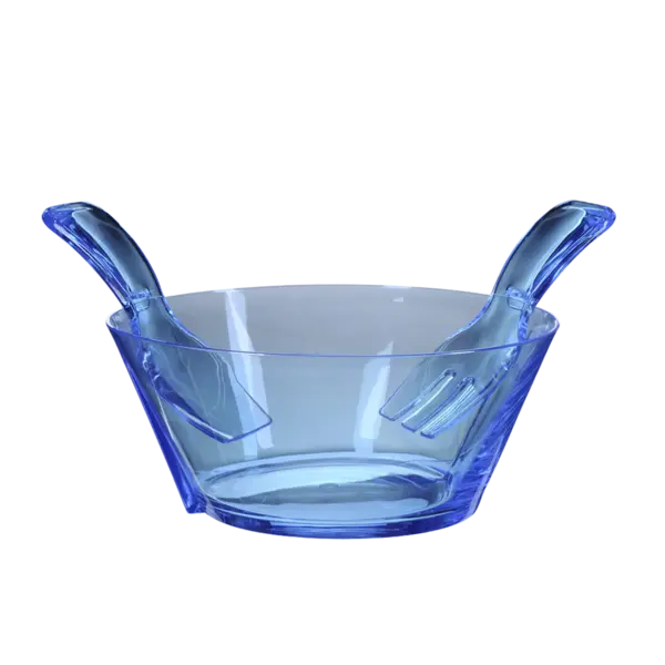 MARIO LUCA GIUSTI Fulmine Salad Bowl With Servers - Turquoise