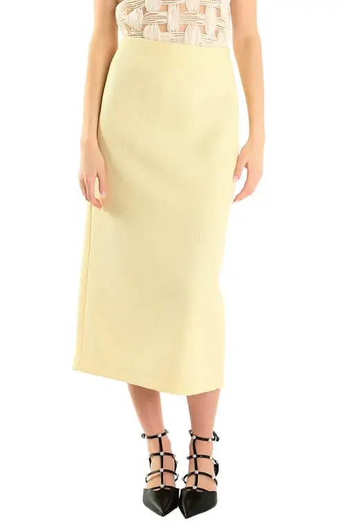 Endless Rose High-waisted Tweed Midi Skirt