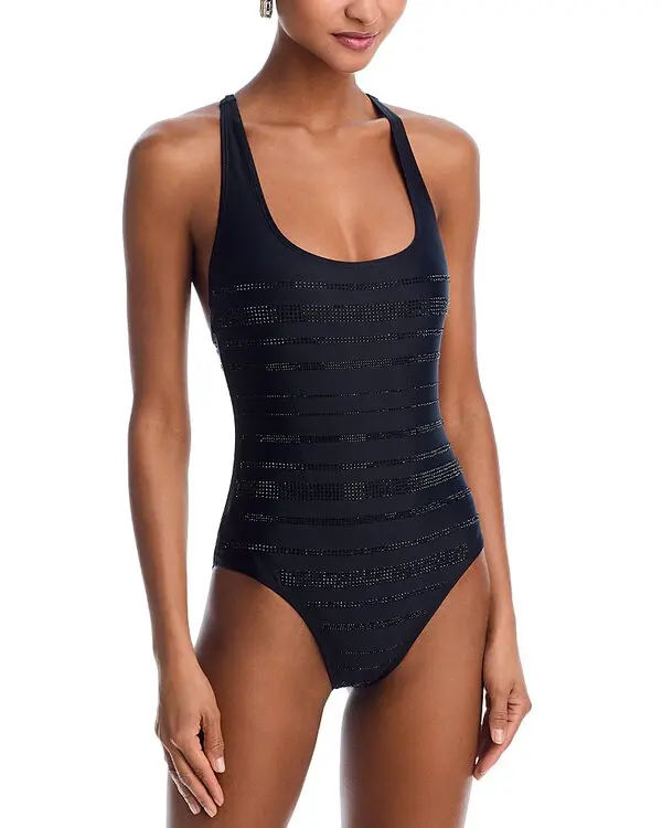 Kobi Halperin Stevie Rhinestone One-piece Swimsuit