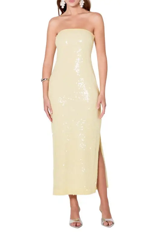 Endless Rose Sequin Strapless Maxi Dress