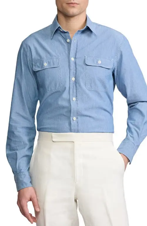 Ralph Lauren Washed Cotton Chambray Button-up Shirt