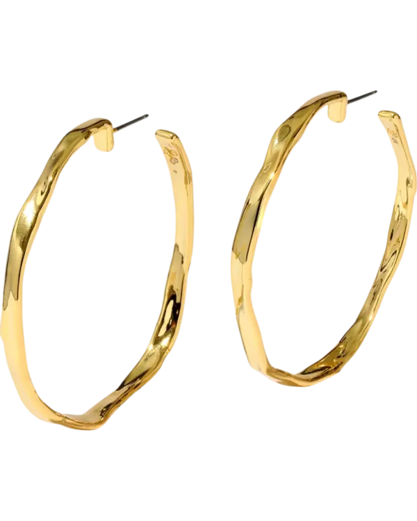 Alexis Bittar Brut Hoop Earrings - Gold