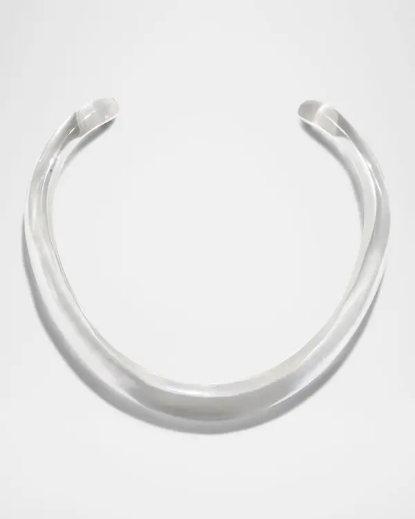 Alexis Bittar Liquid Lucite Collar Necklace - Clear