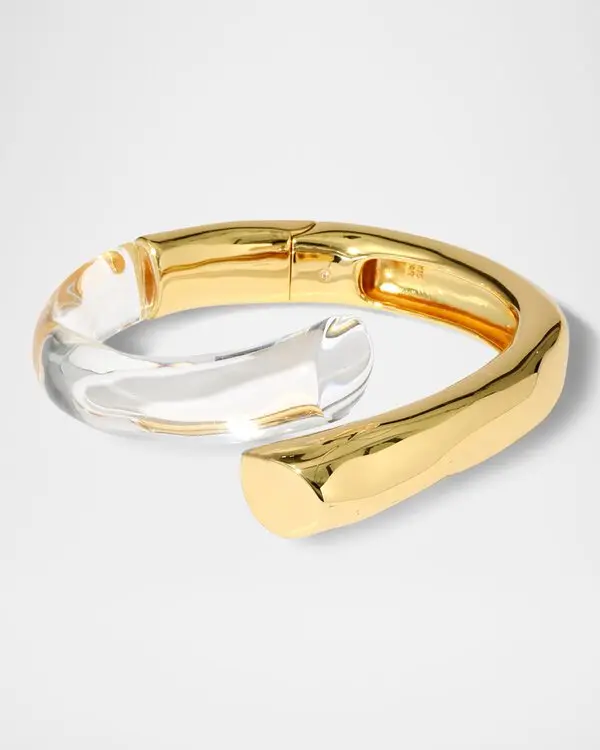 Alexis Bittar Liquid Lucite Bypass Hinge Bracelet