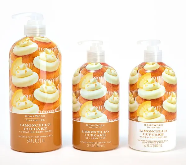 HOMEWORX BY SLATKIN + CO. As Is Homeworx Slatkin+co.3pc Body Washhandsoaplotion