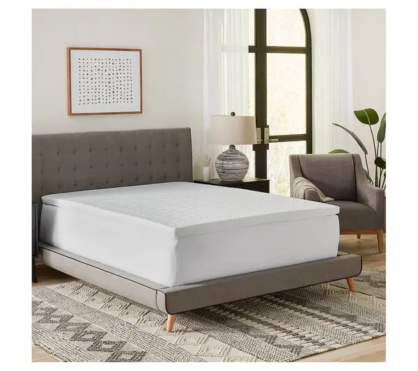 BODIPEDIC 2' Gel Memory Foam Mattress Topper Wi Th Cover, Full