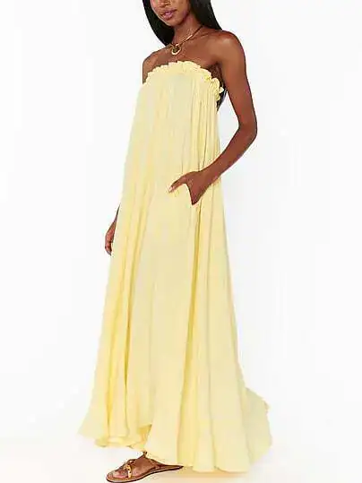 Victoria'S Secret Show Me Your Mumu Around The World Maxi Dress - Yellow |  Editorialist