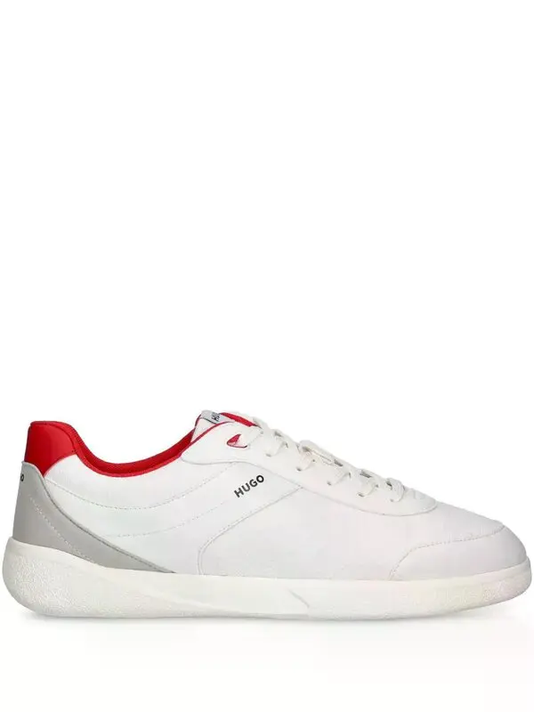 Hugo Boss Panelled Low Top Sneakers - White