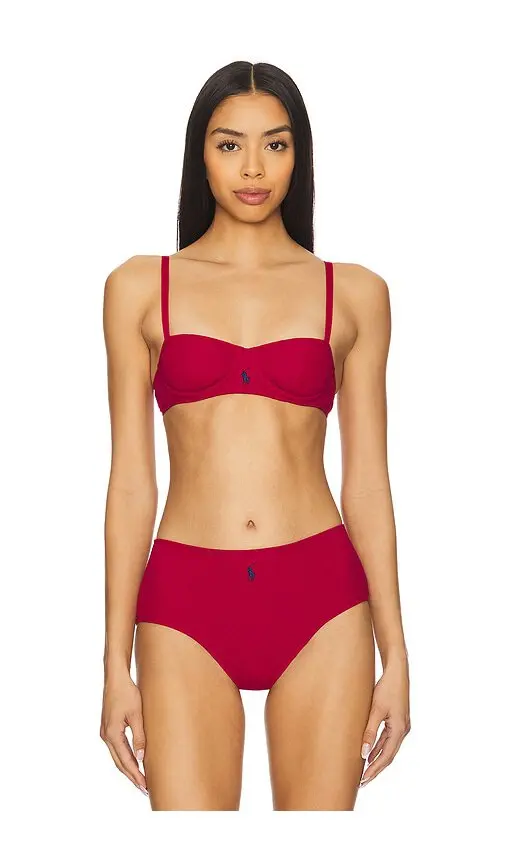 POLO RALPH LAUREN INTIMATES Unlined Balconette In Red - Classic Red