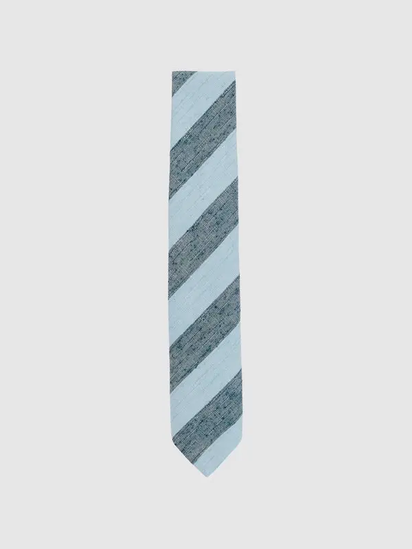 REISS Ercole Silk-blend Textured Tie