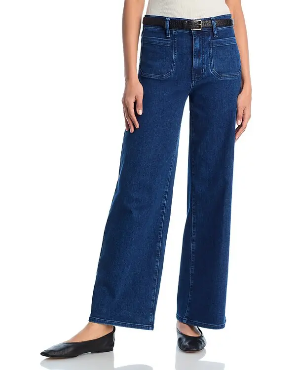 FRAME Le Slim Palazzo Modernist Pocket Jeans - Loner