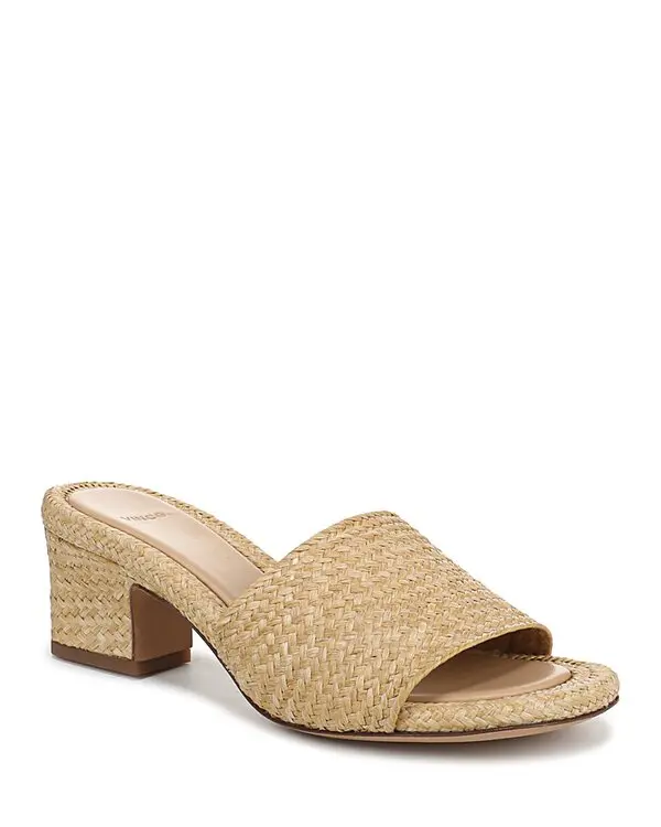 Vince Ariana Raffia Sandals - Toasted Wheat Raffia