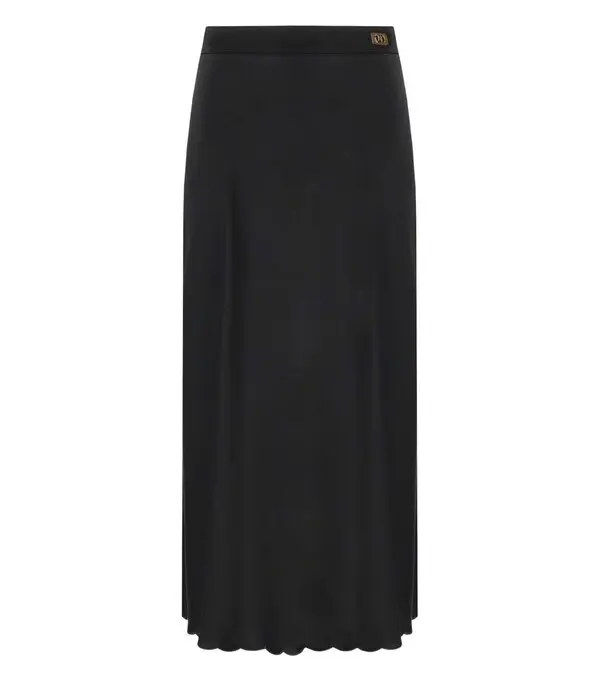 Elisabetta Franchi Satin Midi Skirt
